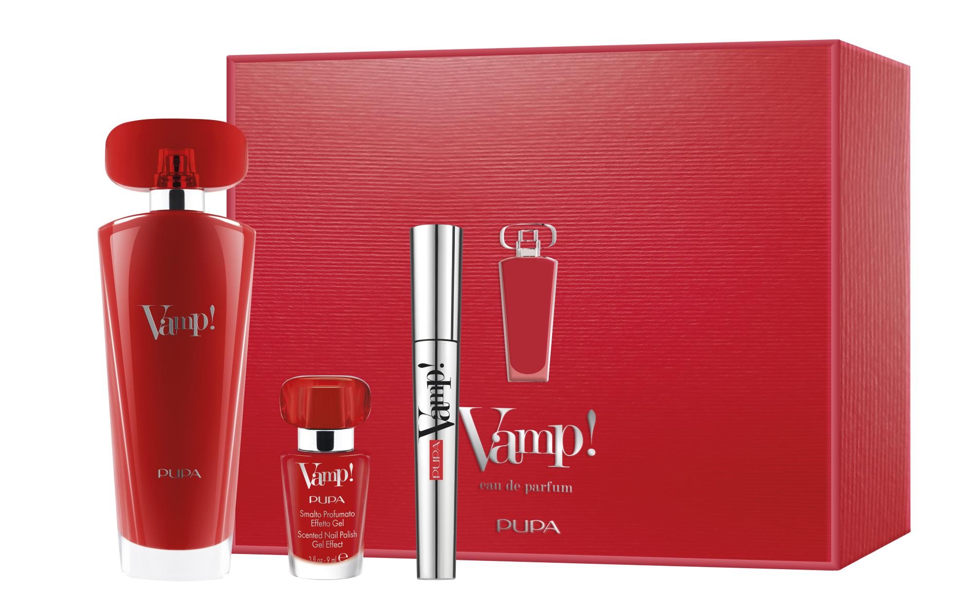 PUPA Milano Vamp! Red Eau De Parfum 100 ml + VAMP! Mascara + Vamp ...